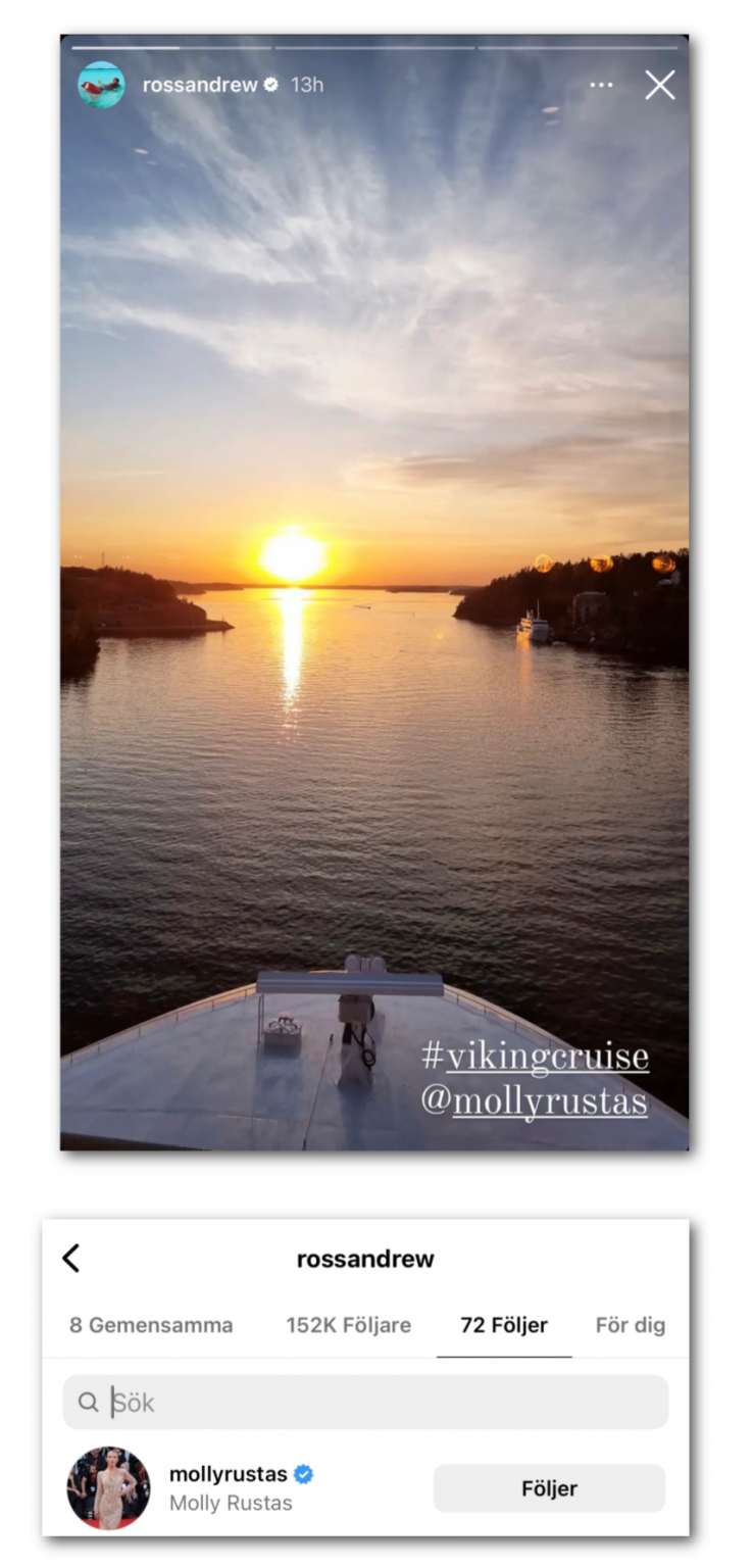 Molly Rustas och Ross Andrew på finlandskryssning - Bloggbevakning