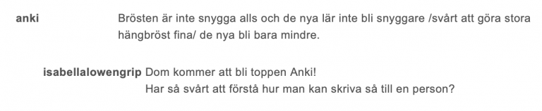 Dumheter, trams och tuttar! - Bloggbevakning